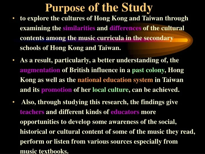 PPT - Purpose of the Study PowerPoint Presentation, free download - ID ...