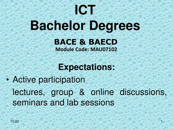 PPT - ICT Bachelor Degrees PowerPoint Presentation, free download - ID ...