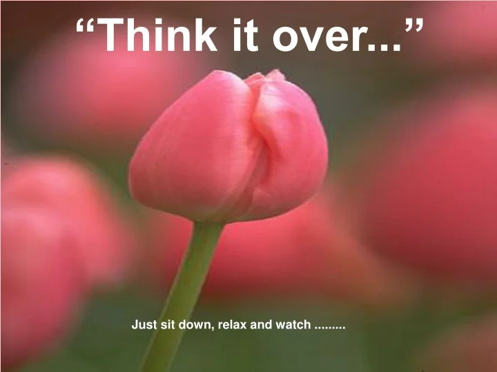 PPT - “Think it over...” PowerPoint Presentation, free download - ID ...