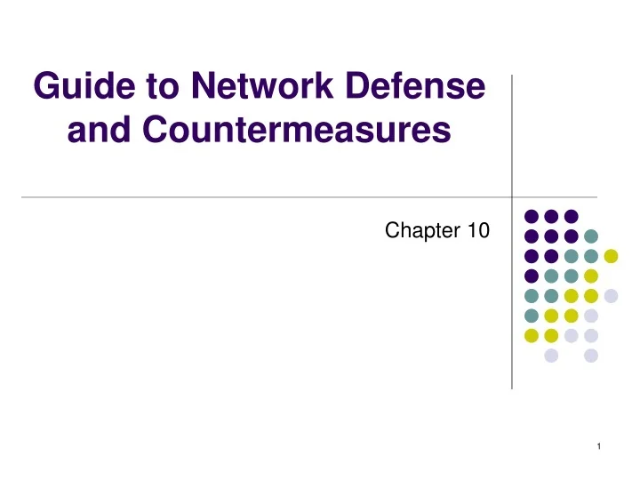 PPT - Guide to Network Defense and Countermeasures PowerPoint ...