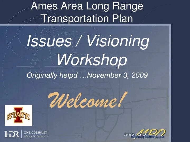 PPT - Ames Area Long Range Transportation Plan PowerPoint Presentation ...