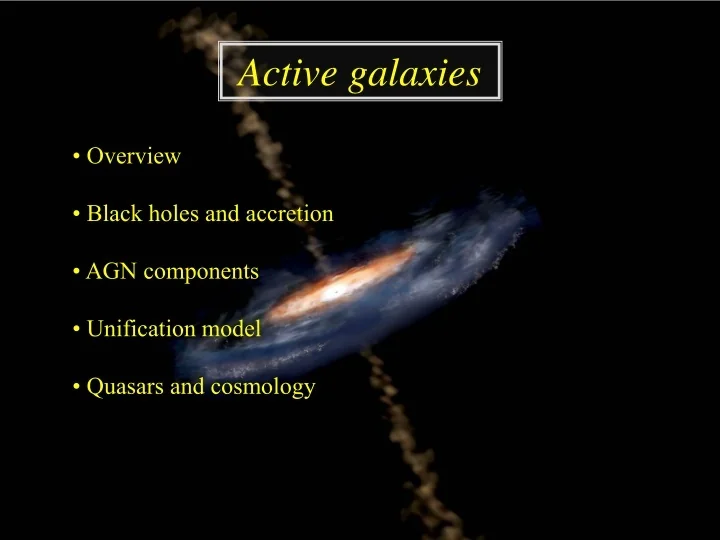 PPT - Active galaxies PowerPoint Presentation, free download - ID:9546069
