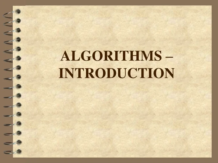 Ppt Algorithms Introduction Powerpoint Presentation Free Download 2402