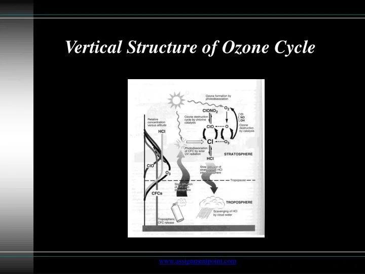 PPT - Vertical Structure of Ozone Cycle PowerPoint Presentation, free ...