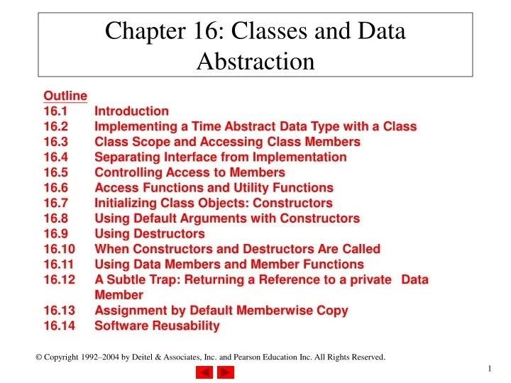 PPT - Chapter 16: Classes and Data Abstraction PowerPoint Presentation ...