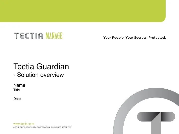 PPT - Tectia Guardian - Solution overview PowerPoint Presentation, free ...