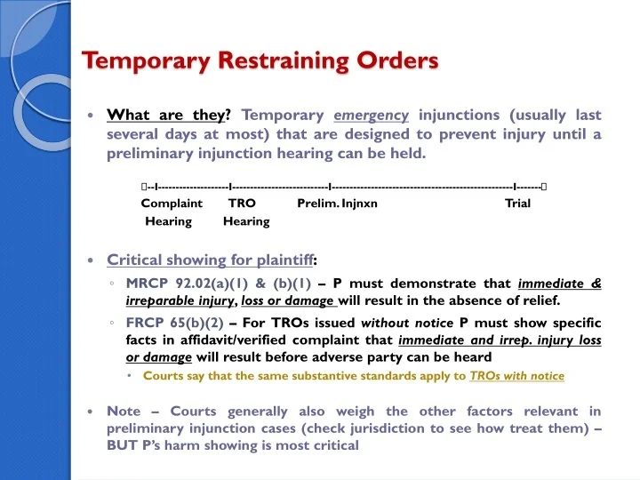 PPT - Temporary Restraining Orders PowerPoint Presentation, free ...