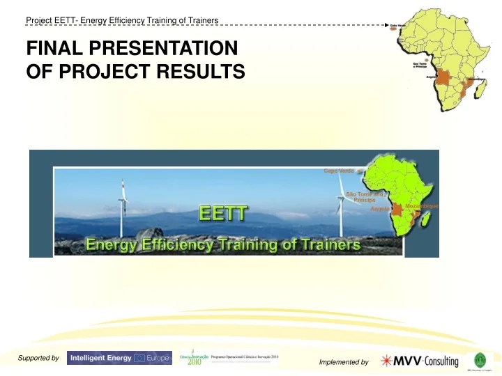 PPT - FINAL PRESENTATION OF PROJECT RESULTS PowerPoint Presentation ...