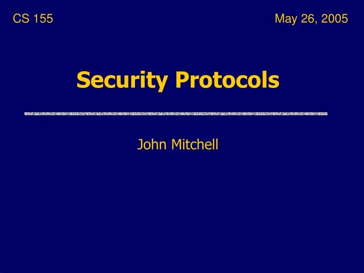 PPT - Security Protocols PowerPoint Presentation, free download - ID ...
