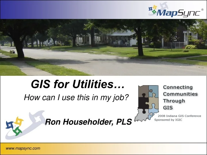PPT - GIS for Utilities… PowerPoint Presentation, free download - ID ...