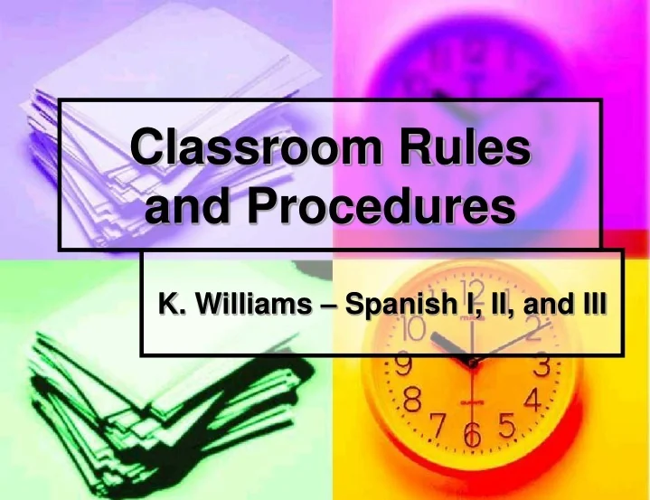 PPT - Classroom Rules and Procedures PowerPoint Presentation, free ...