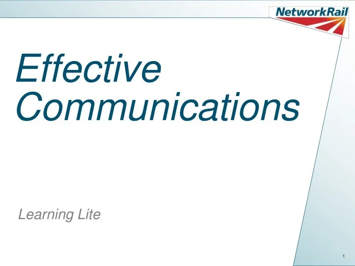 PPT - Effective Communications PowerPoint Presentation, free download ...