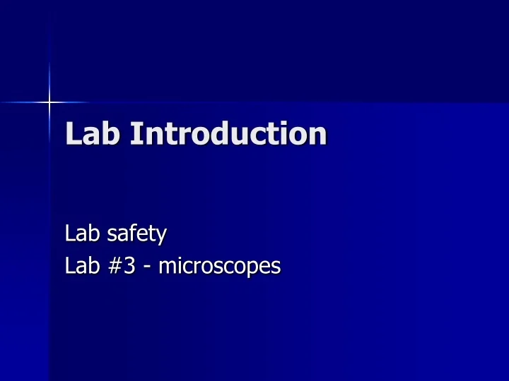 PPT - Lab Introduction PowerPoint Presentation, free download - ID:9558902