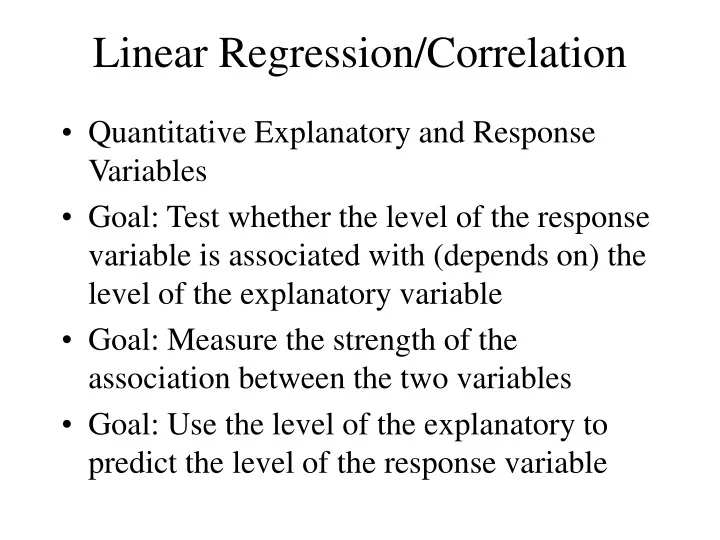 PPT - Linear Regression/Correlation PowerPoint Presentation, free ...