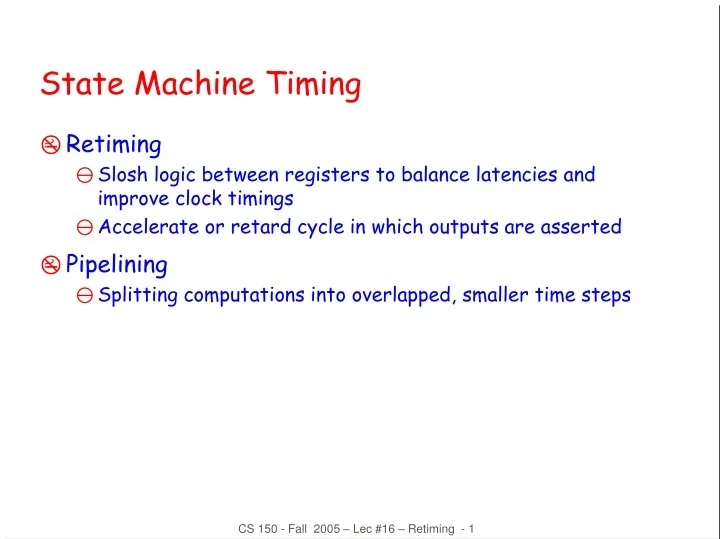 PPT - State Machine Timing PowerPoint Presentation, free download - ID ...