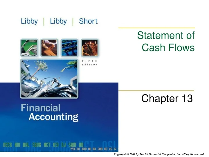 PPT - Statement of Cash Flows PowerPoint Presentation, free download ...