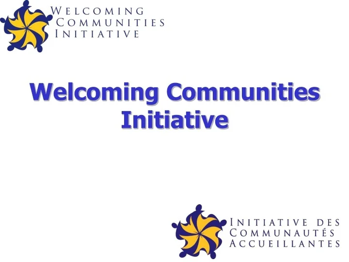 PPT - Welcoming Communities Initiative PowerPoint Presentation, free ...