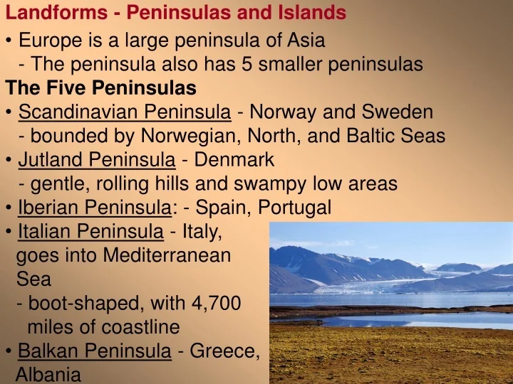 PPT - Landforms - Peninsulas and Islands PowerPoint Presentation, free ...