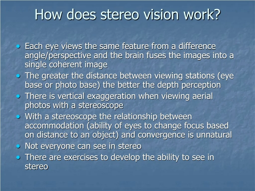 PPT Stereovision And Photo Interpretation PowerPoint Presentation PPT Stereovision And Photo Interpretation PowerPoint Presentation