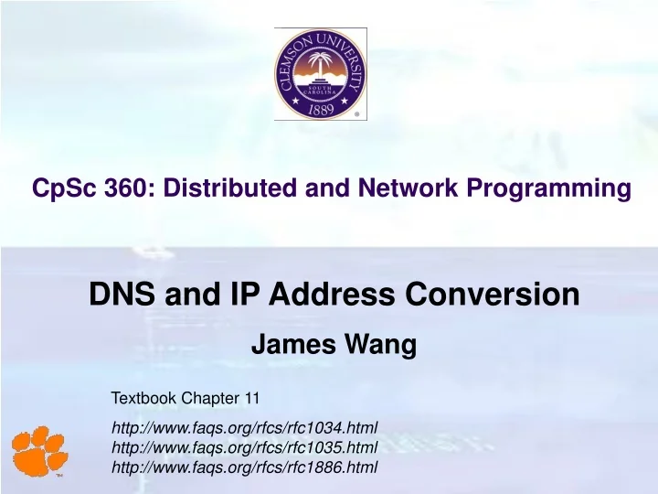 Ppt Cpsc 360 Distributed And Network Programming Powerpoint Presentation Id9566779