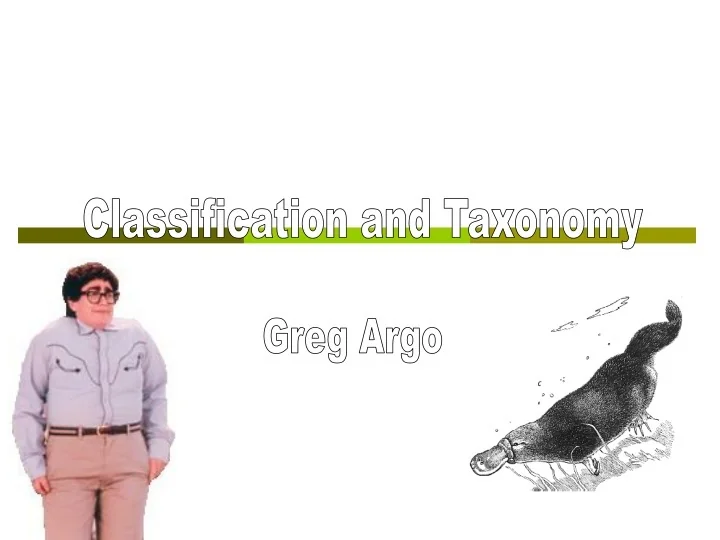 PPT - Classification and Taxonomy PowerPoint Presentation, free ...