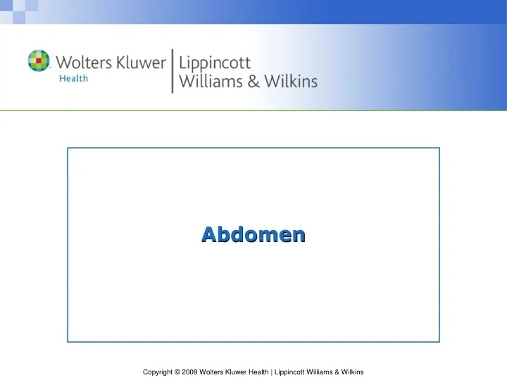 PPT - Abdomen PowerPoint Presentation, free download - ID:9567629