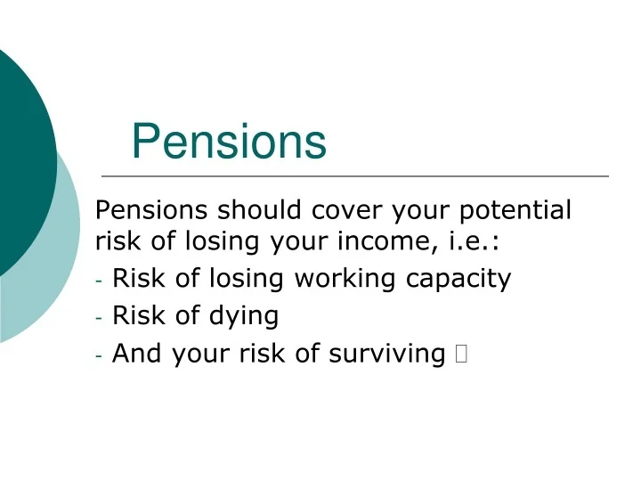 PPT - Pensions PowerPoint Presentation, free download - ID:9569511
