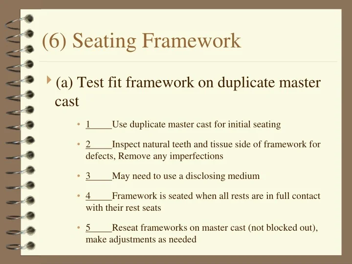 PPT - (6) Seating Framework PowerPoint Presentation, free download - ID ...
