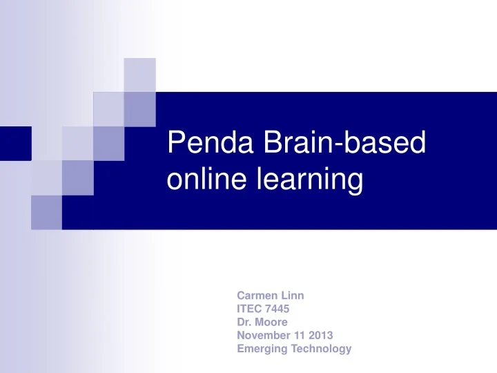 PPT - Penda Brain-based online learning PowerPoint Presentation, free ...