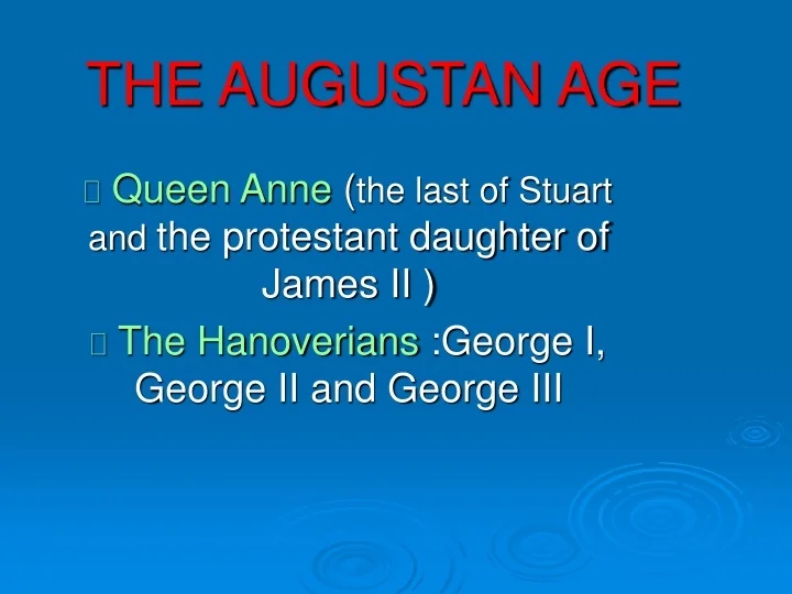 PPT - THE AUGUSTAN AGE PowerPoint Presentation, free download - ID:9574420