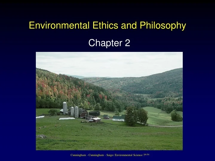 PPT - Environmental Ethics and Philosophy PowerPoint Presentation, free ...