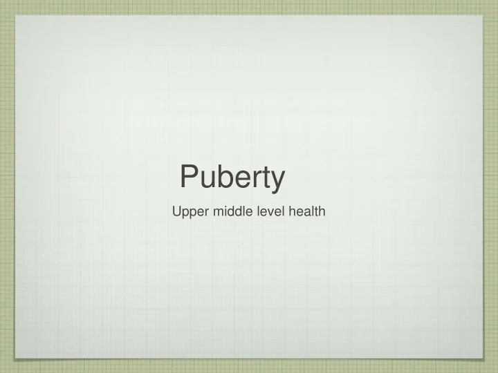 Ppt Puberty Powerpoint Presentation Free Download Id 9574606