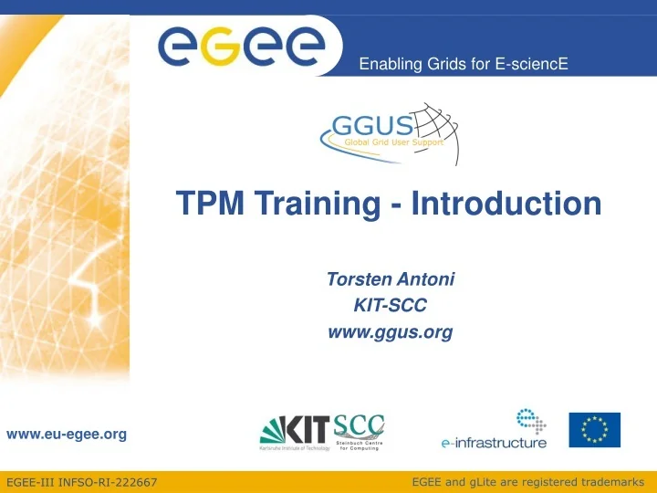 PPT - TPM Training - Introduction PowerPoint Presentation, free ...