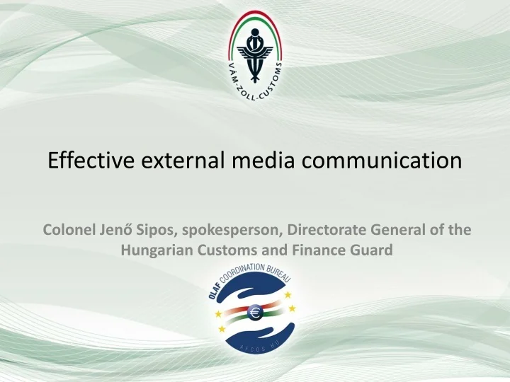 PPT - Effective external media communication PowerPoint Presentation ...