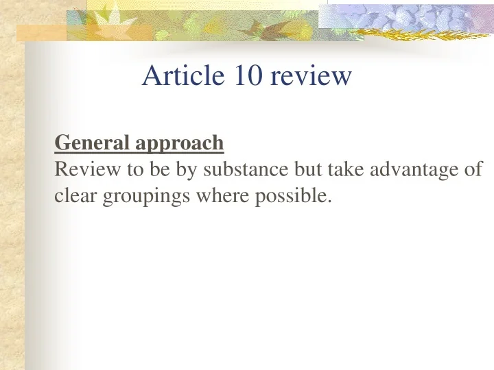 PPT - Article 10 review PowerPoint Presentation, free download - ID:9576614