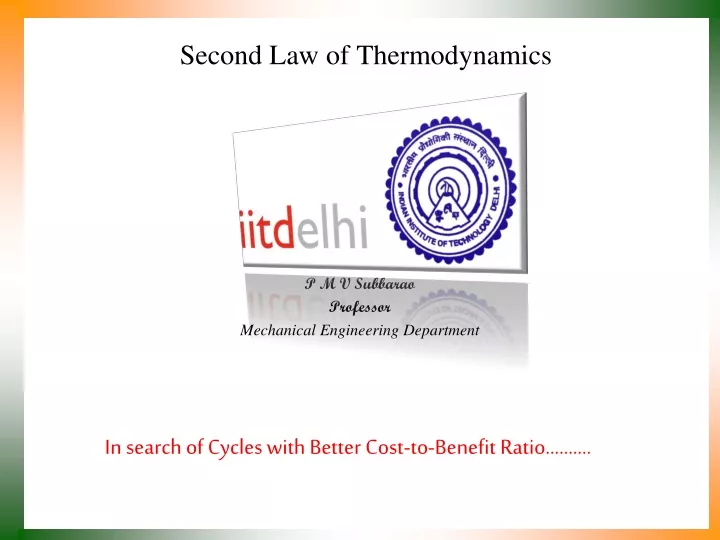 Ppt Second Law Of Thermodynamics Powerpoint Presentation Free