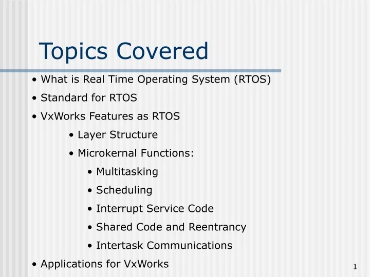 PPT - Topics Covered PowerPoint Presentation, free download - ID:9577760