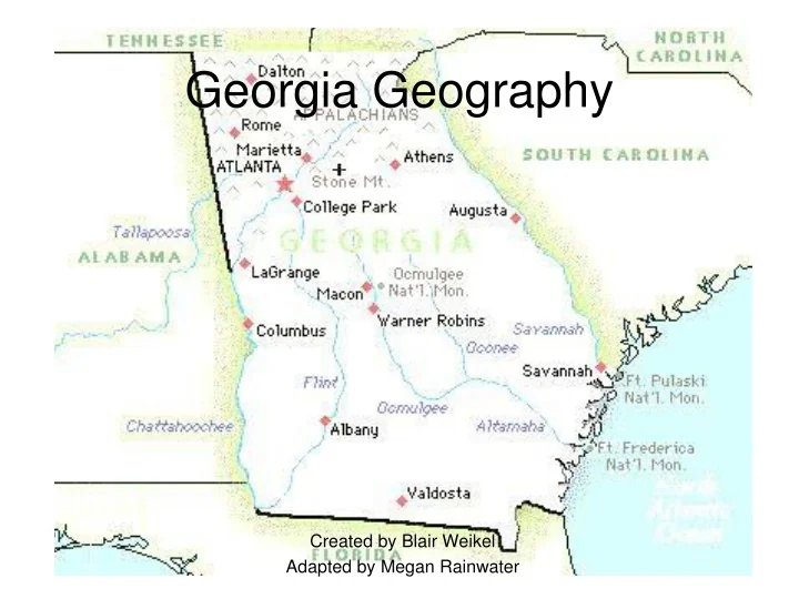 PPT - Georgia Geography PowerPoint Presentation, free download - ID:9577925