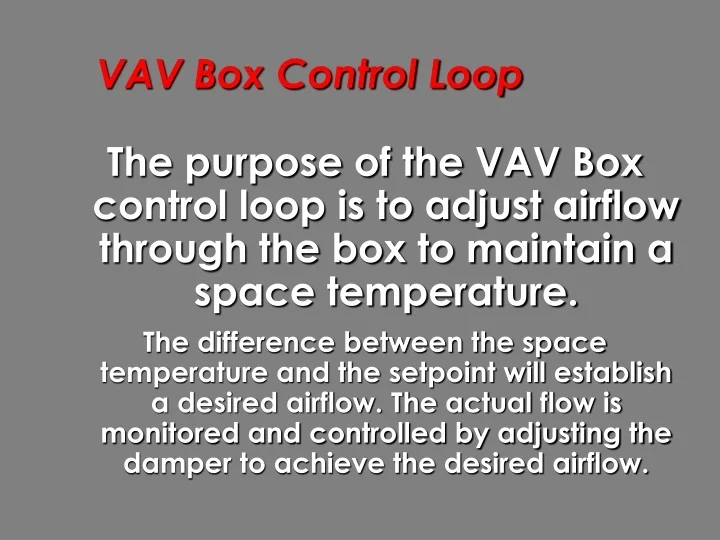 PPT - VAV Box Control Loop PowerPoint Presentation, free download - ID ...