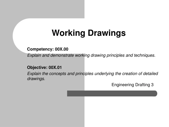 PPT - Working Drawings PowerPoint Presentation, free download - ID:9579096