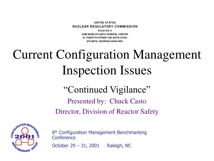 PPT - Current Configuration Management Inspection Issues PowerPoint ...