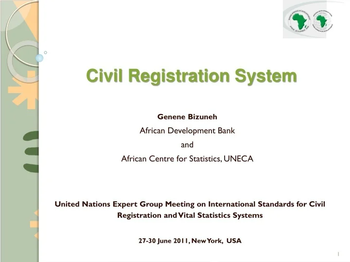 PPT - Civil Registration System PowerPoint Presentation, free download ...