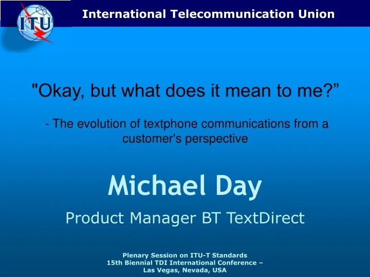 PPT - Michael Day PowerPoint Presentation, free download - ID:9583004
