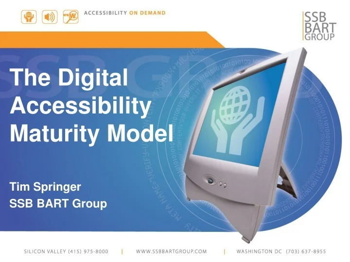 PPT - The Digital Accessibility Maturity Model PowerPoint Presentation ...