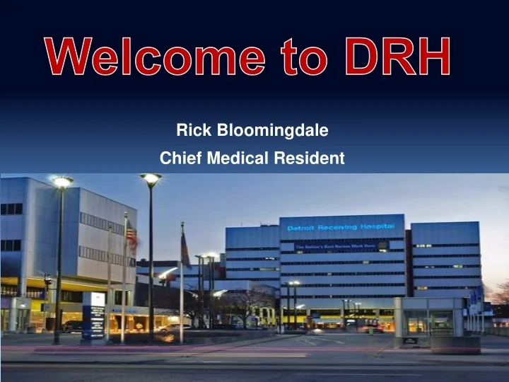 PPT - Welcome to DRH PowerPoint Presentation, free download - ID:9585309
