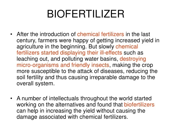 PPT - BIOFERTILIZER PowerPoint Presentation, free download - ID:9586472