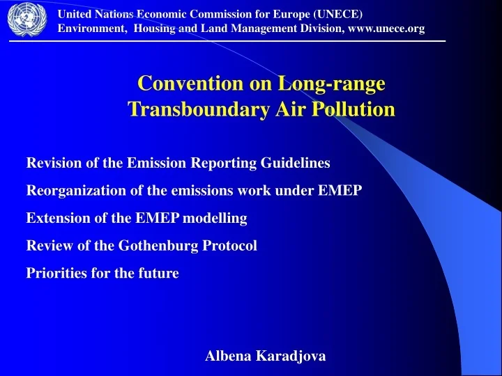 PPT - Convention on Long-range Transboundary Air Pollution PowerPoint ...