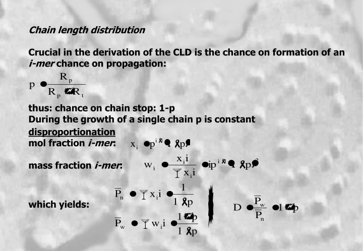 PPT - Chain length distribution PowerPoint Presentation, free download ...