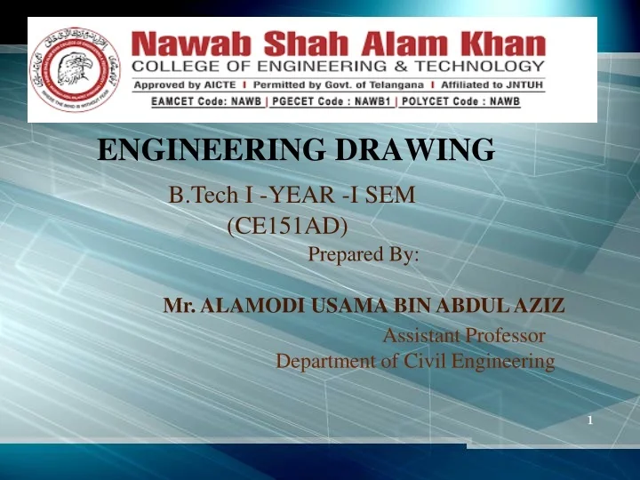 PPT - ENGINEERING DRAWING PowerPoint Presentation, free download - ID ...