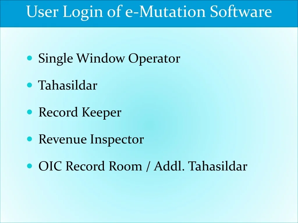 PPT - Web Based Mutation Software Land Records Management System ...